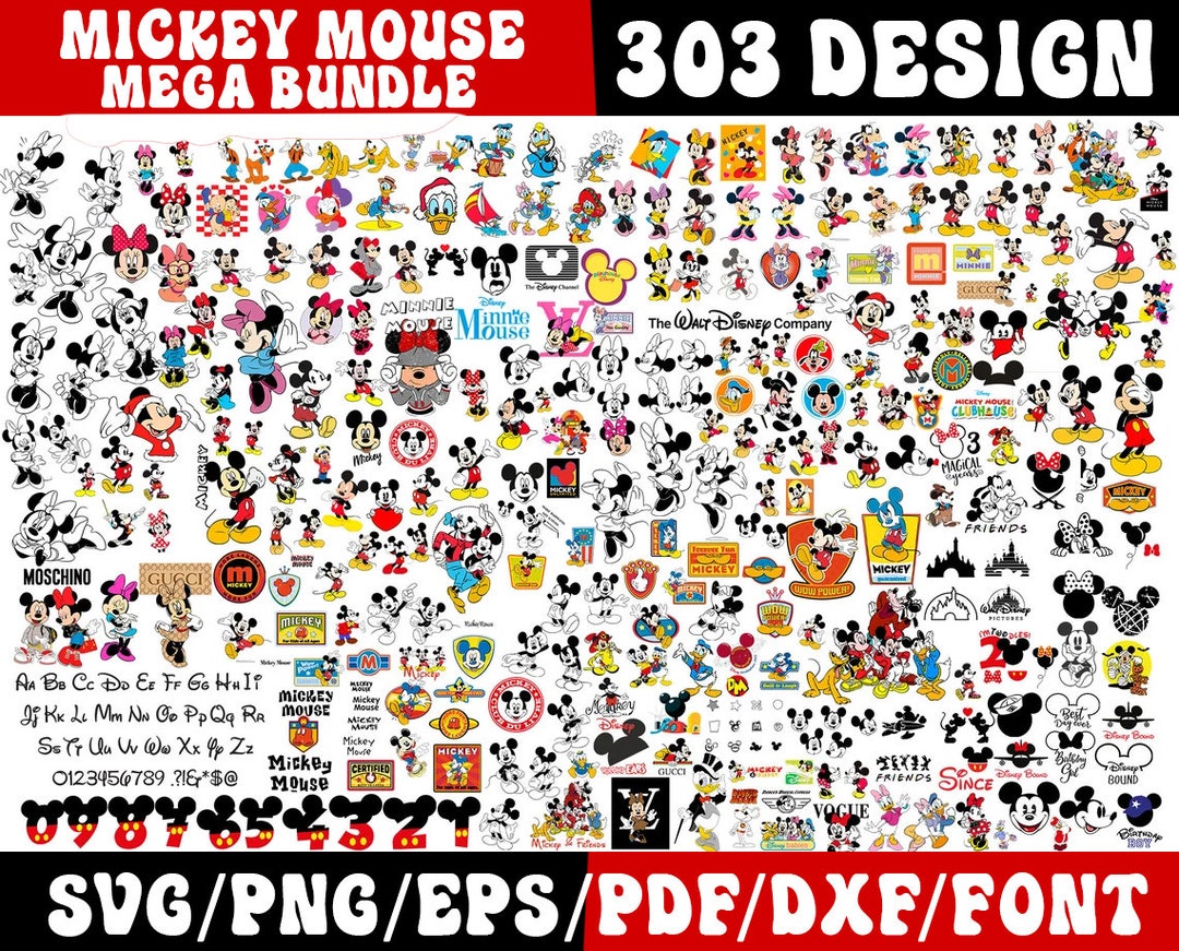 Paquete SVG de ratón de dibujos animados imágenes - Etsy España