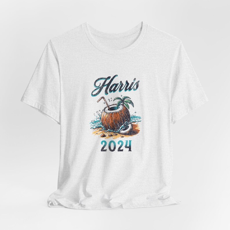 Harris 2024 Coconut Tree T-shirt Kamala Harris Speech Viral Trend Tee ...