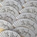 Personalised Paper Fans With Hand Lettering - Etsy