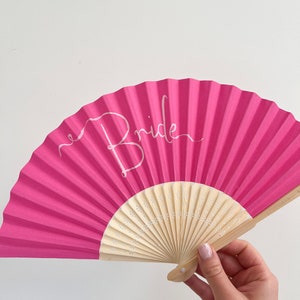 Personalised Coloured Paper Fans With Hand Lettering - Etsy