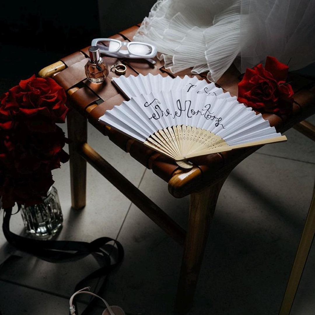 Personalised Paper Fans With Hand Lettering - Etsy