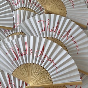 Personalised Paper Fans With Hand Lettering - Etsy
