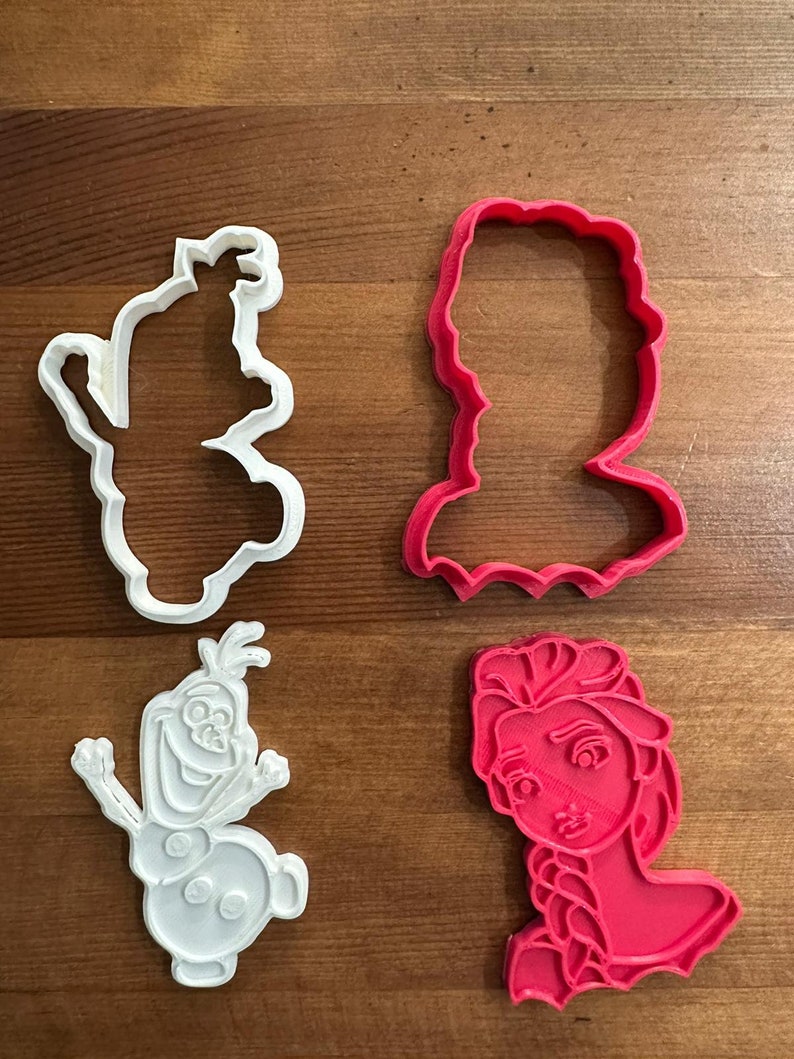Frozen Olaf and Elsa Cookie Cutter Set - Create Magical Treats - Etsy