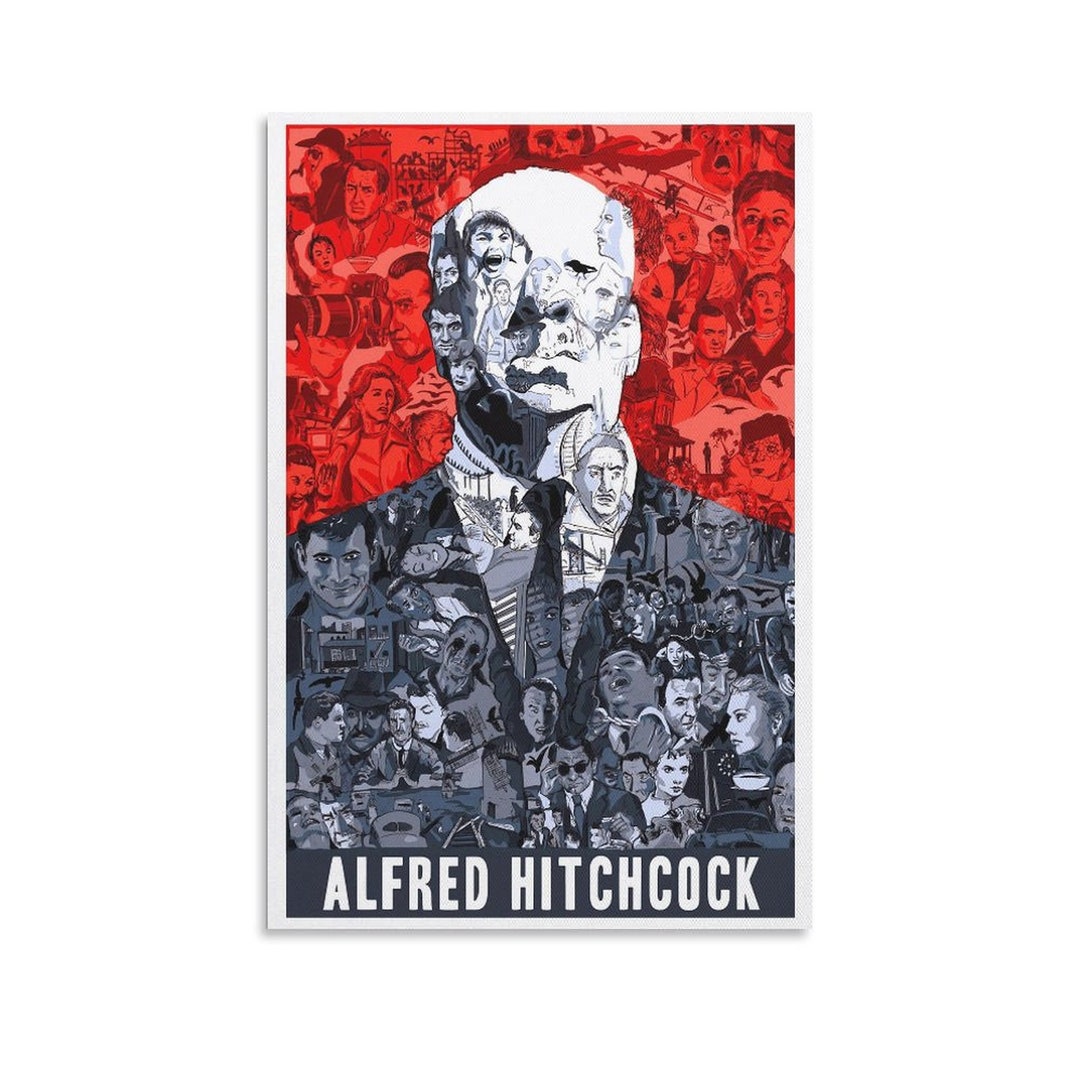 Movie Poster Alfred Hitchcock Canvas Poster Wall Art Decor Bedroom Room ...