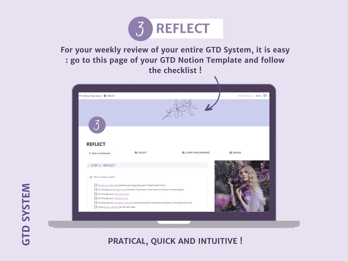 GTD Notion Template Getting Things Done - Modèles GTD, GTD Digital ...