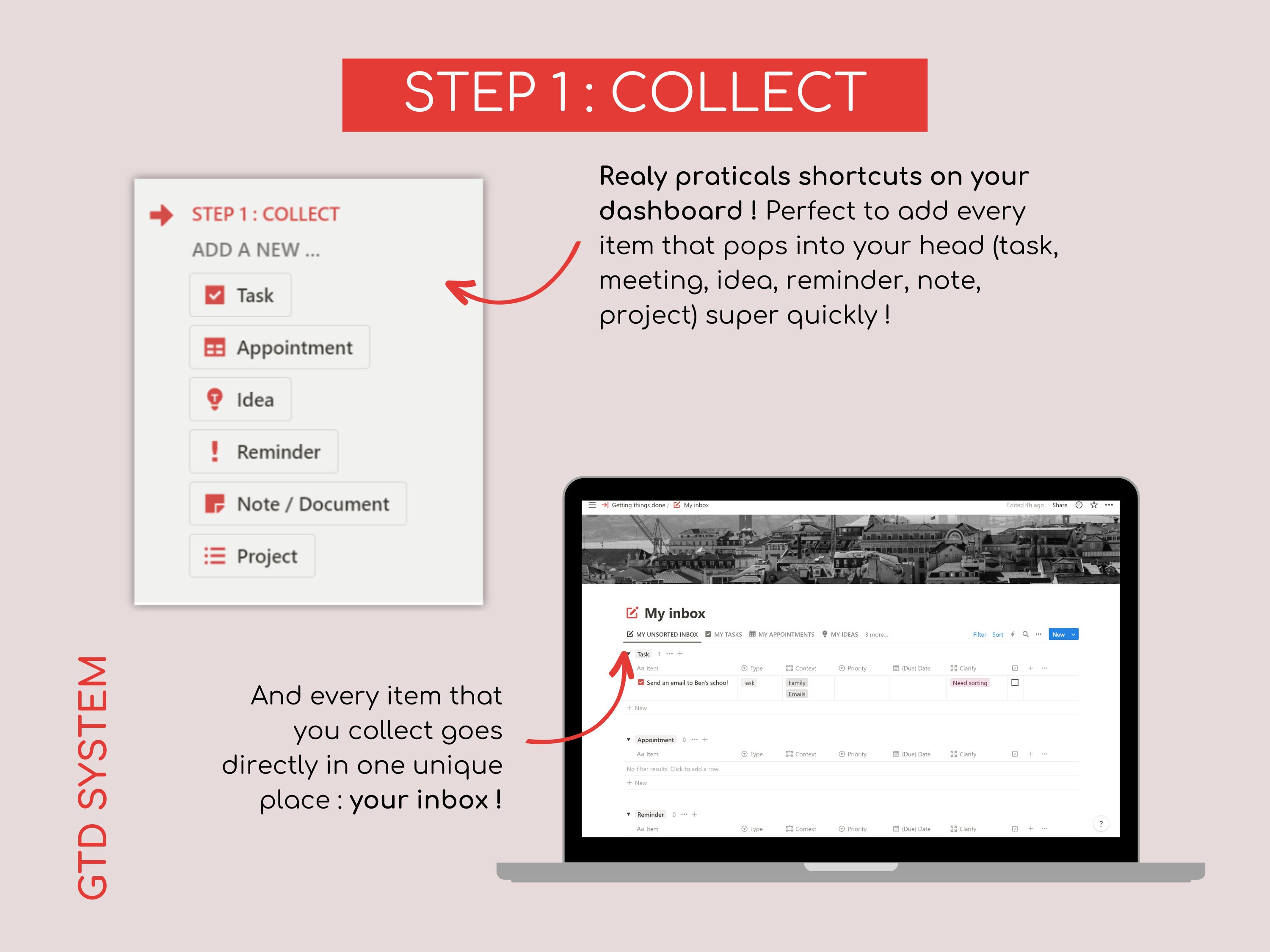 GTD Notion Template Getting Things Done GTD Templates - Etsy