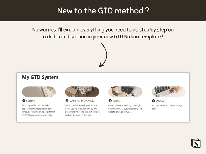 Notion GTD Template - GTD Templates, GTD Planner Notion, Cozy Notion ...