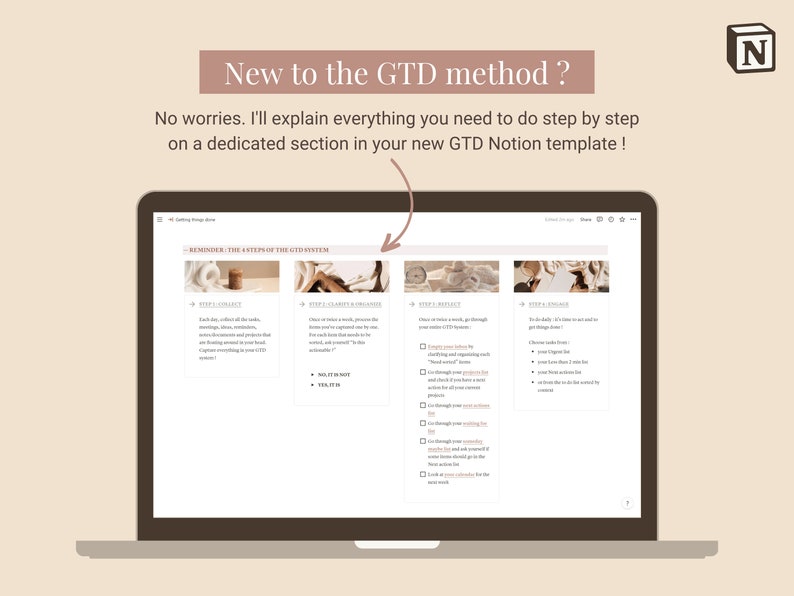 Notion GTD Template, Getting Things Done, GTD Templates, GTD Template ...