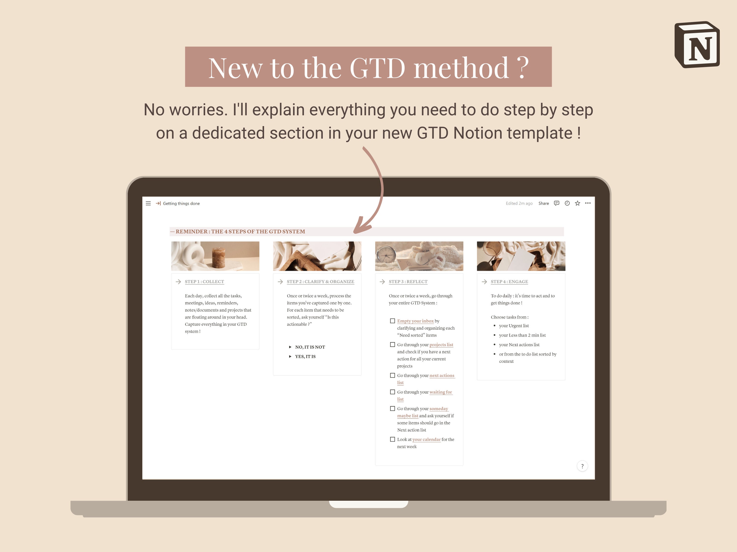 Notion GTD Template, Getting Things Done, GTD Templates, GTD Template ...