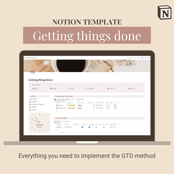 Gtd Notion Template - Etsy