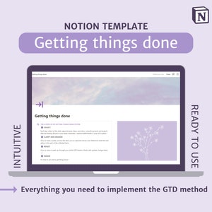 GTD Notion Template Getting Things Done GTD Templates GTD - Etsy