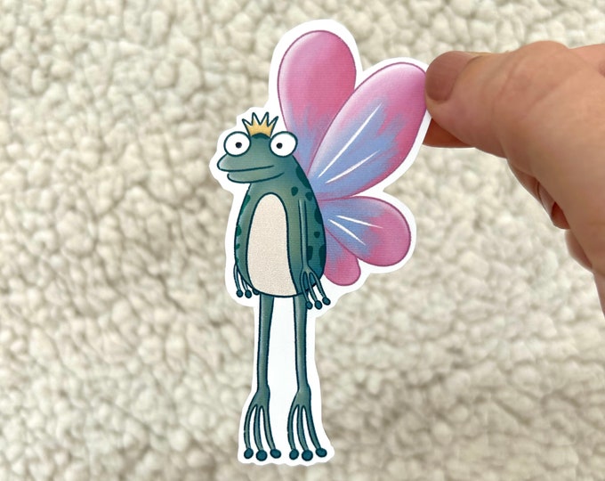 Awkward Jelly Frog Desk Buddy with Teeny Bum Handmade Polymer Clay ...