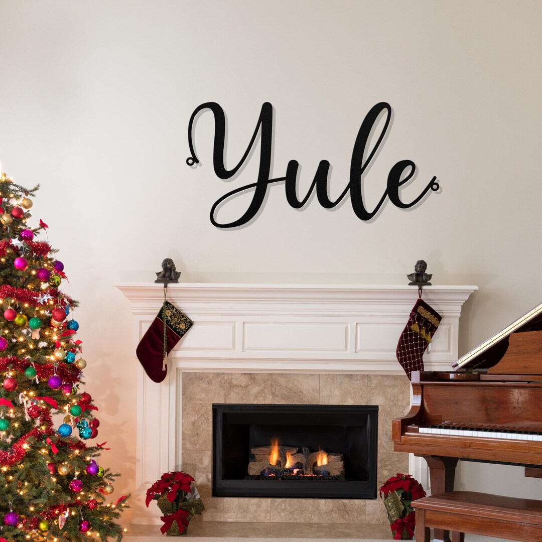 Yule Decor Wall Art for Wiccan Yule Celebration Pagan Old Religion Yule ...