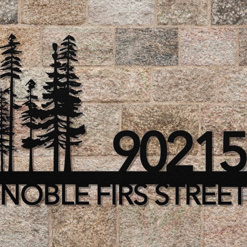 Rustic House Numbers - Etsy