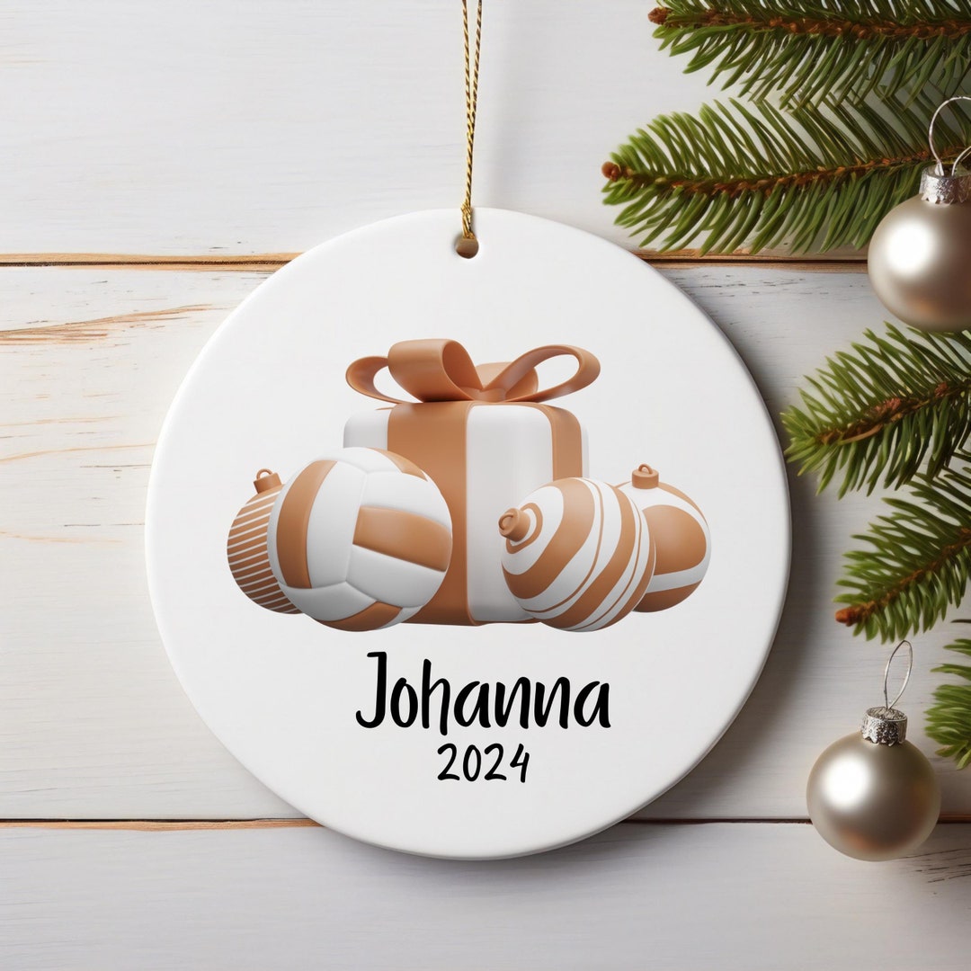 Volleyball Player Ornament Custom Christmas Volleyball Tree Decoration ...
