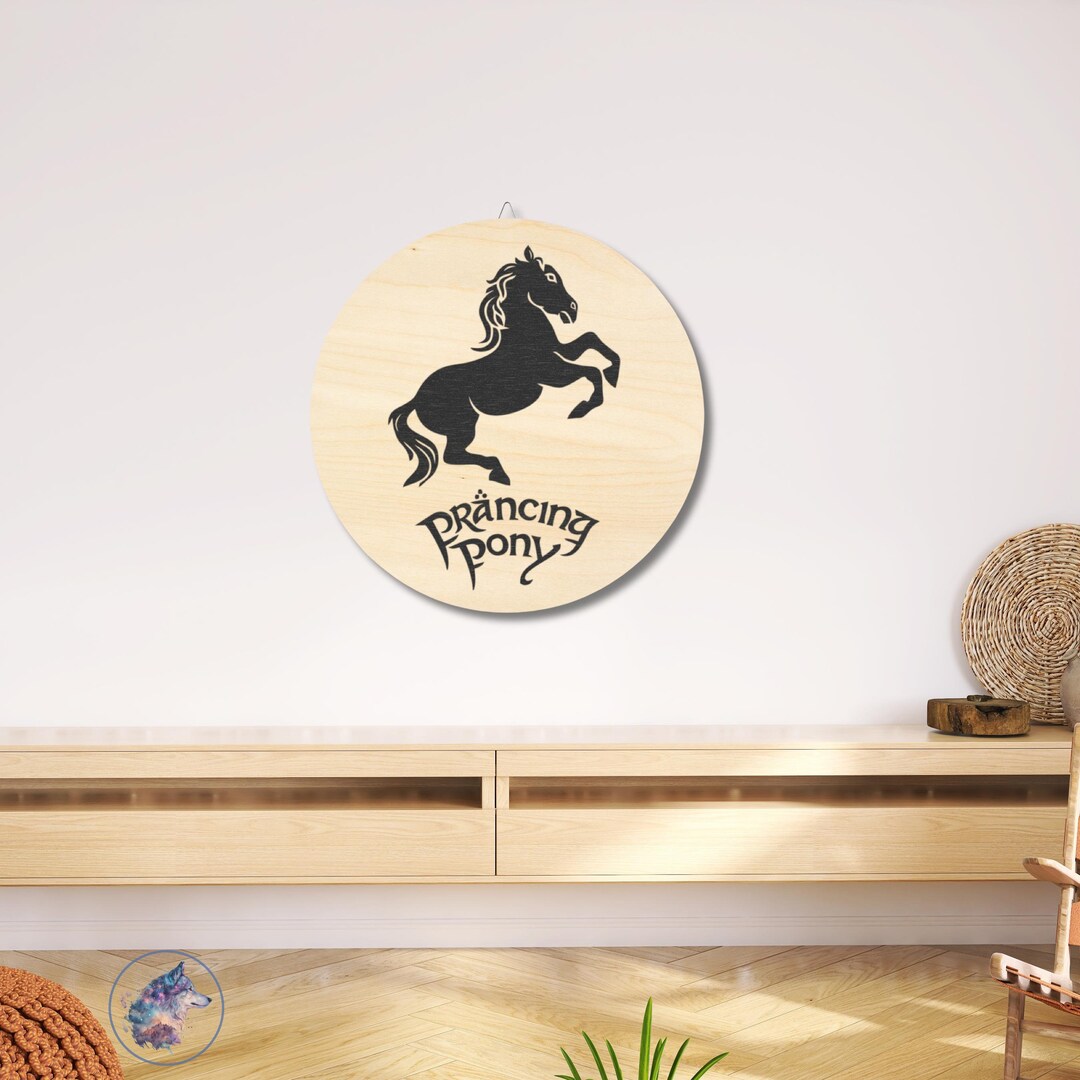 Prancing Pony Wood Sign the Lord of the Rings Wall Decor Hobbit Pub ...