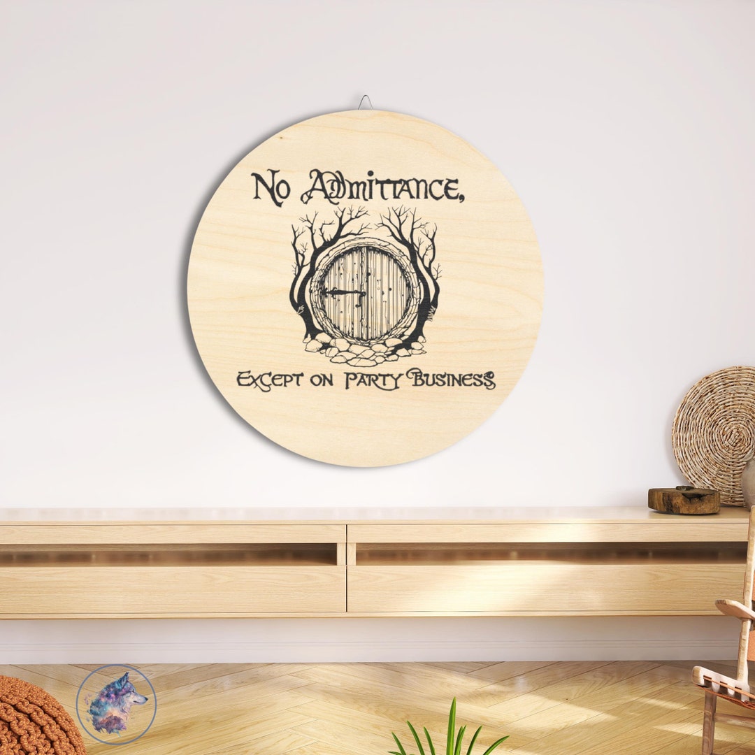 Lord of the Rings Wood Sign the Fellowship of the Ring Home Decor Bilbo ...