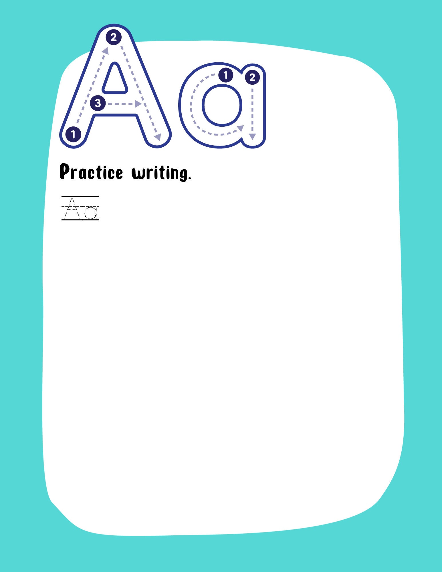 Handwriting Workbook Pre-k Kindergarten Digital File PDF - Etsy