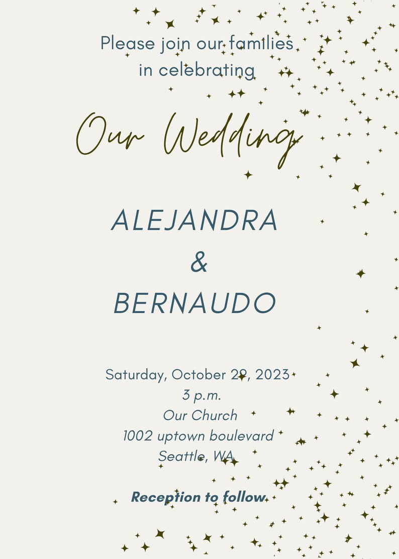 Bilingual Wedding Invitations, Invitaciones De Boda En Espanol Y Ingles ...