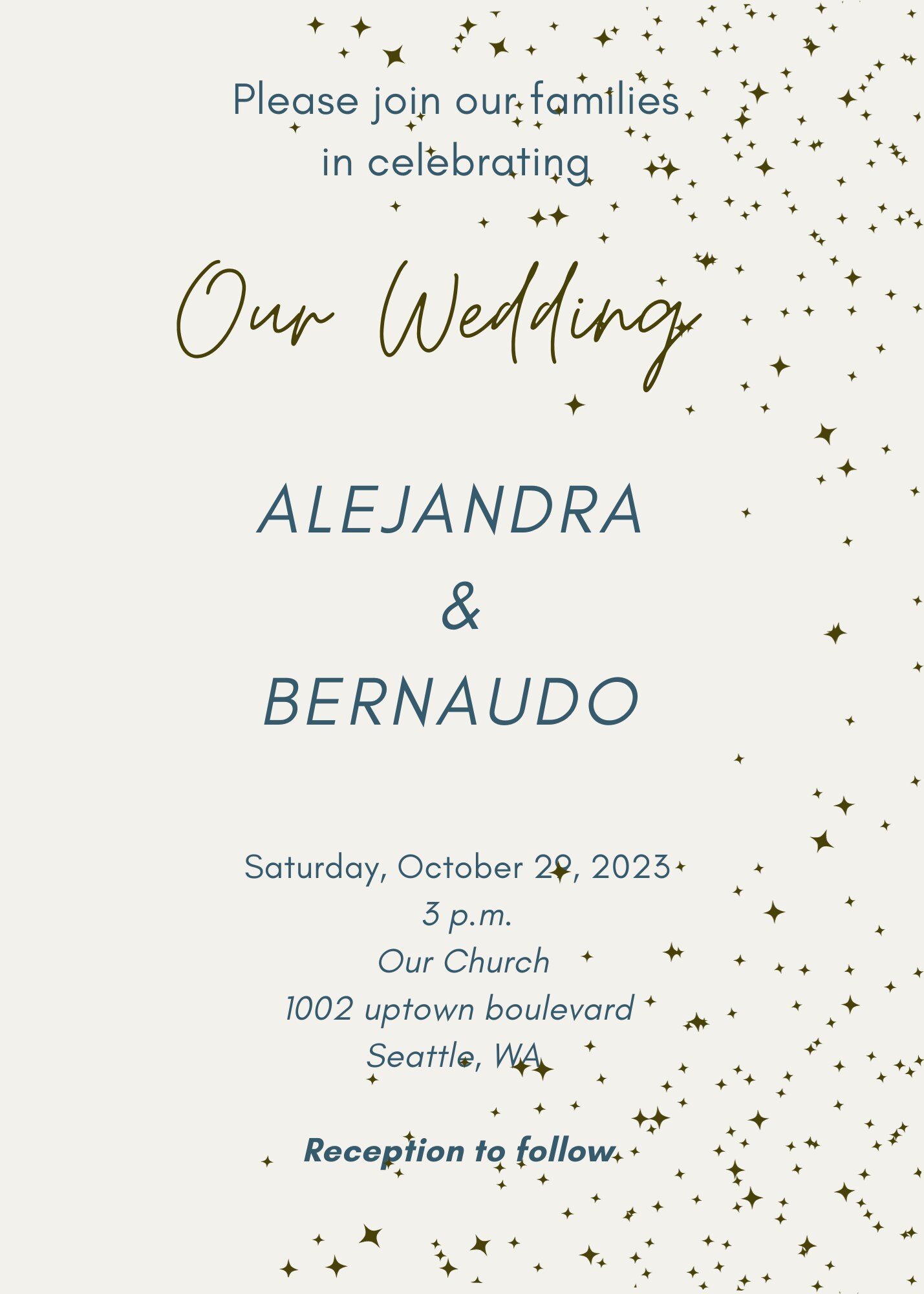 Bilingual Wedding Invitations, Invitaciones De Boda En Espanol Y Ingles ...