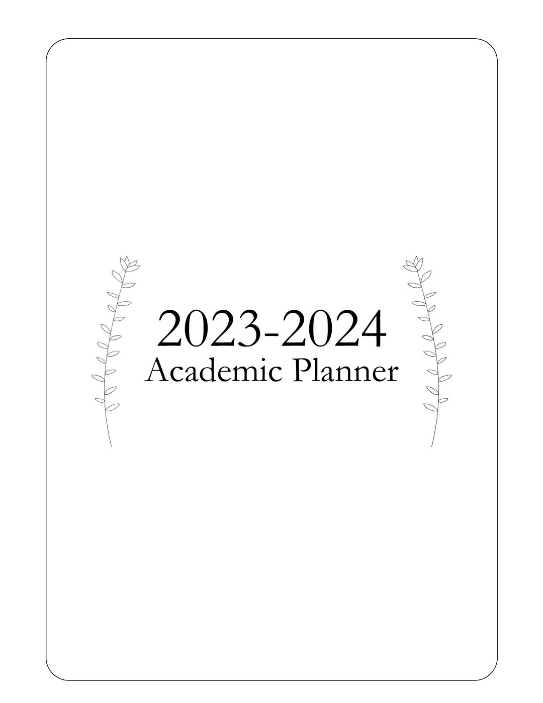 Planificador Académico 2023 2024 archivo digital, imprimible ...
