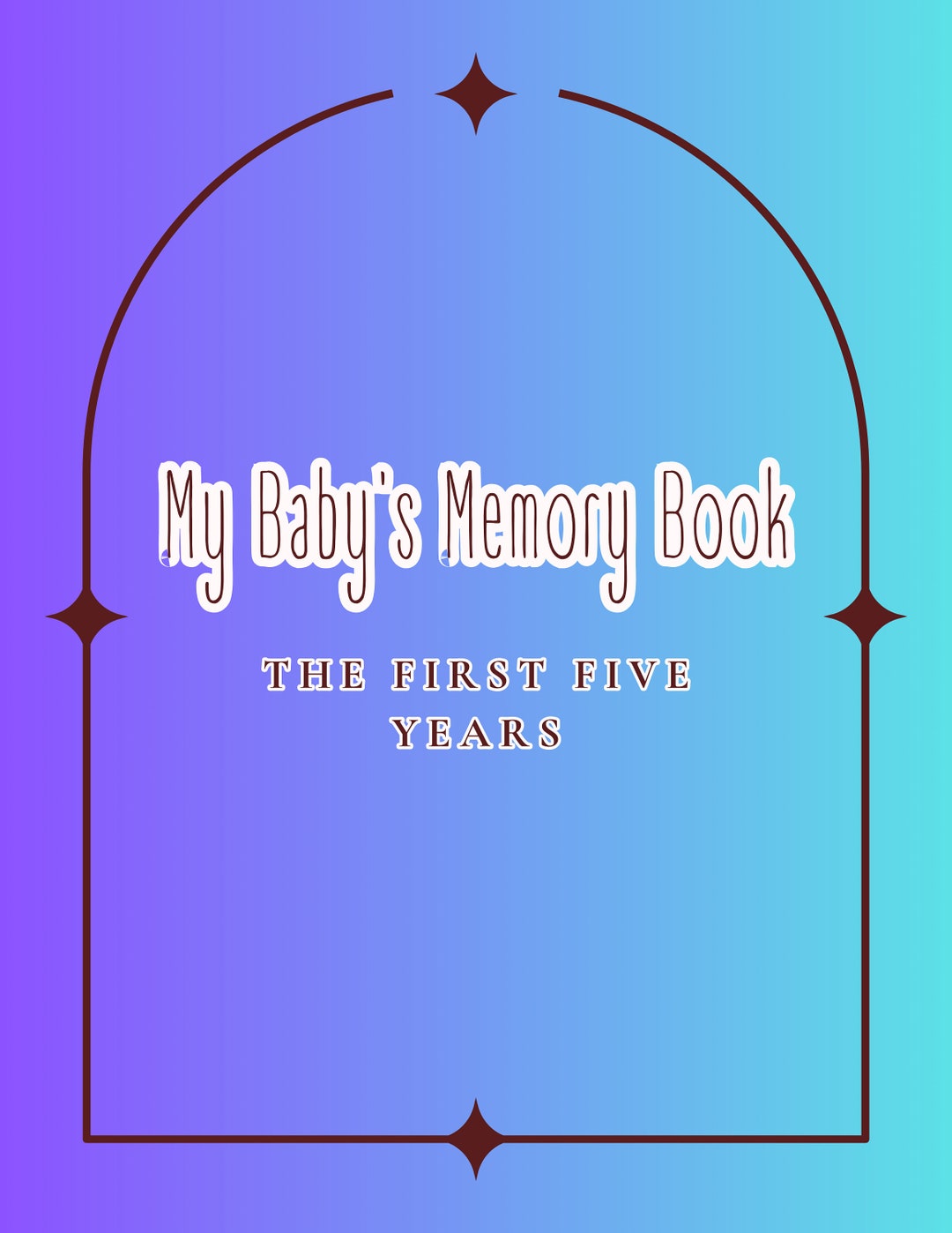 Baby Book, 1st 5 Years Baby Book, PDF, Printable - Etsy