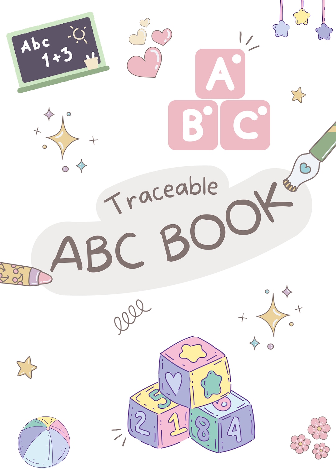 Handwriting Workbook, ABC Alphabet Practice, Pre-k, Kindergarten ...