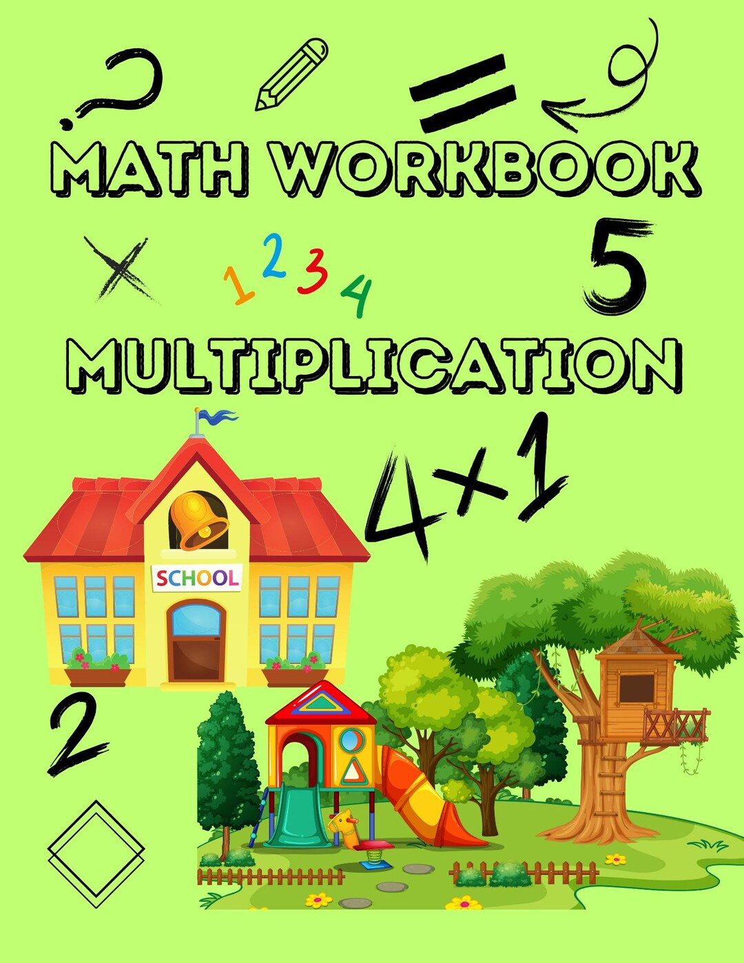 Math Activity Multiplication Workbook, Digital File PDF, Printable ...
