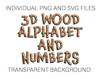 Wood Alphabet PNG, Rustic Font, Wood Letters PNG, Wood Font, Boho ...