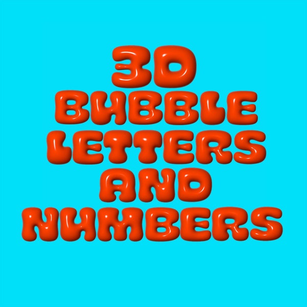Bubble Letters - Etsy