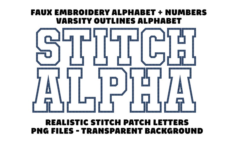 Varsity Alphabet Frame, Embroidery Letters, Stitch Outlines, College ...