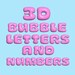 3D Pink Alphabet Set Png, Svg, a to Z and Numbers, 3d Letters, Bubble ...
