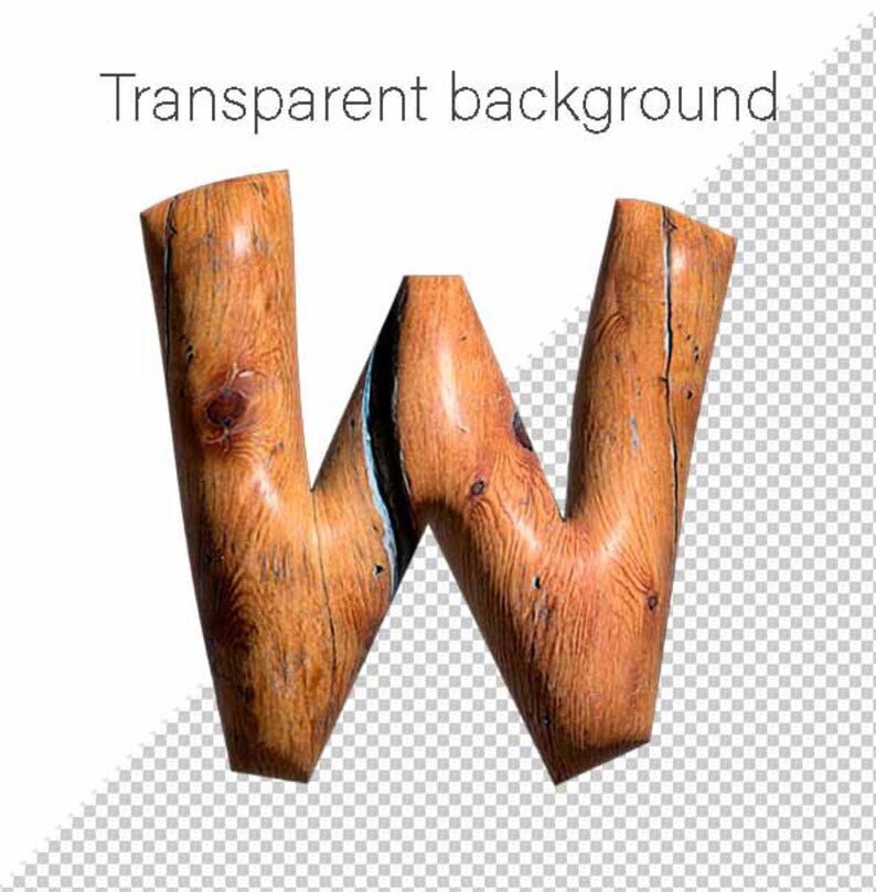 3D Wood Letters Set. A to Z and Numbers. Individual Png and Sgv Files ...