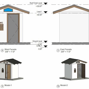 Exterior WC Plans PDF, Step-by-step DIY Build Guide, 3D Architectural ...