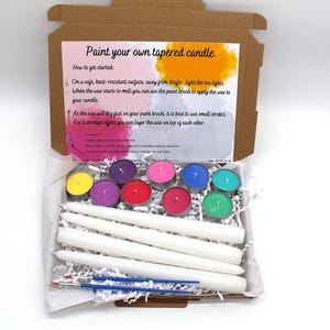 Paint Your Own Candle Kit, Make Your Own Candles Kit, DIY Candles ...