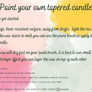 Paint Your Own Candle Kit, Make Your Own Candles Kit, DIY Candles ...