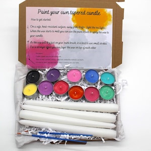 Paint Your Own Candle Kit, Make Your Own Candles Kit, DIY Candles ...