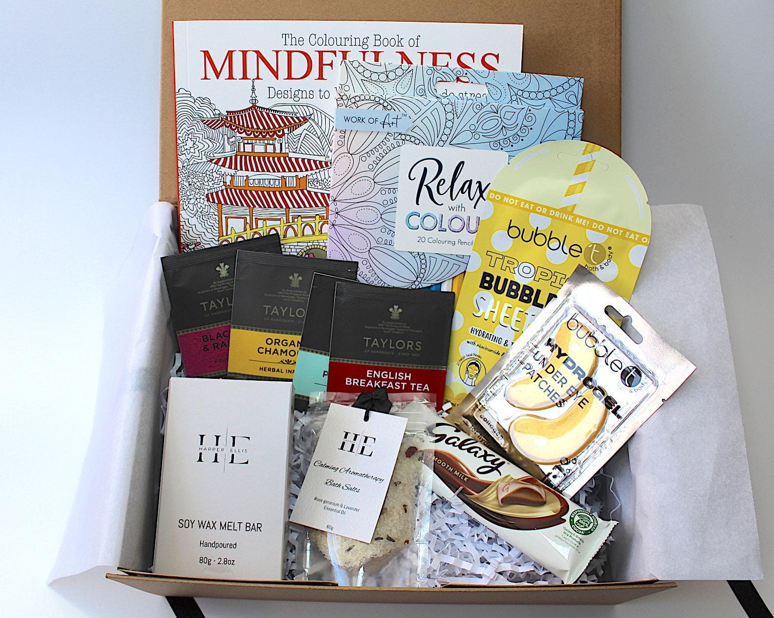 Distraction Gift Box - Colouring Gift Set for Her, Mental Health Care ...