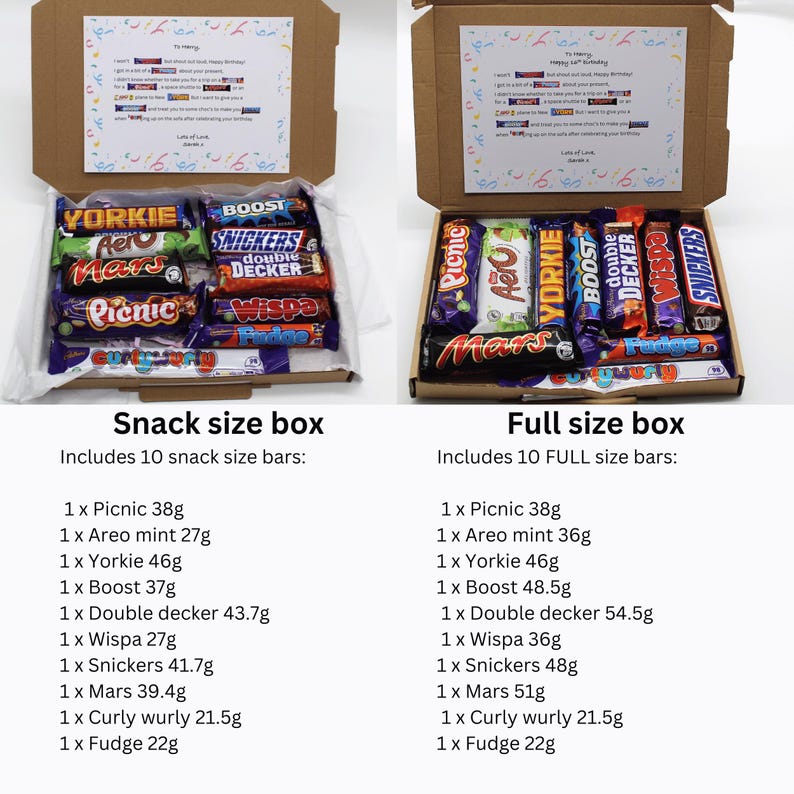 Personalised Chocolate Poem Box, 60th Birthday Hamper Gift, Letterbox ...