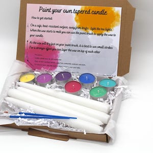 Paint Your Own Candle Kit, Make Your Own Candles Kit, DIY Candles ...