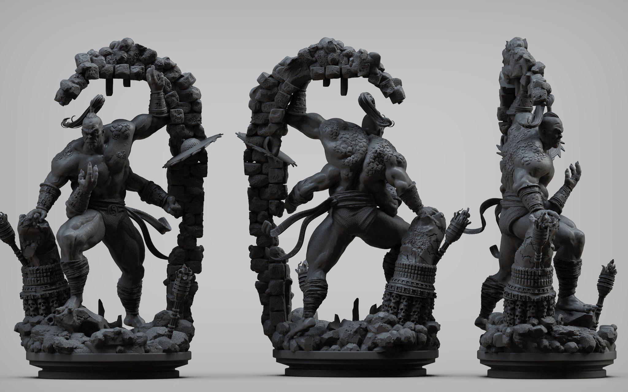 Goro Mortal Kombat 3D Printable Model - STL File for DIY Printing - Etsy