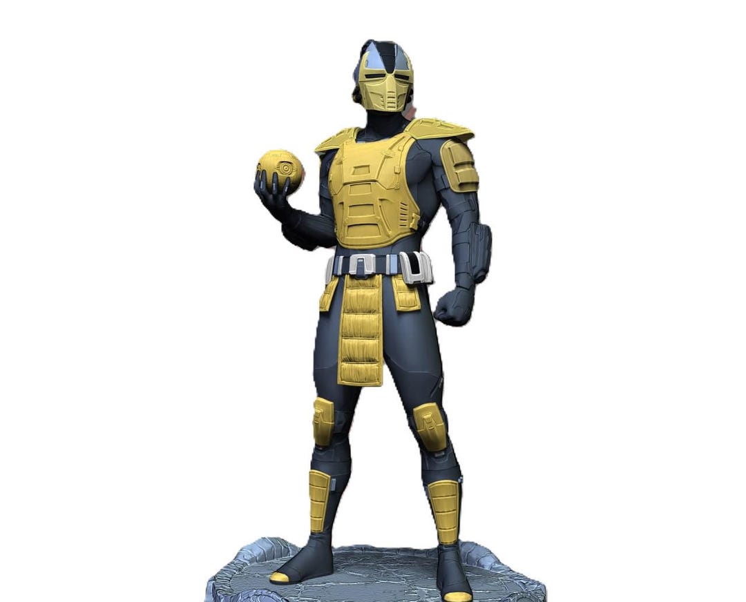 Cyrax Mortal Kombat 3D Printable Model - STL File for DIY Printing (3 ...