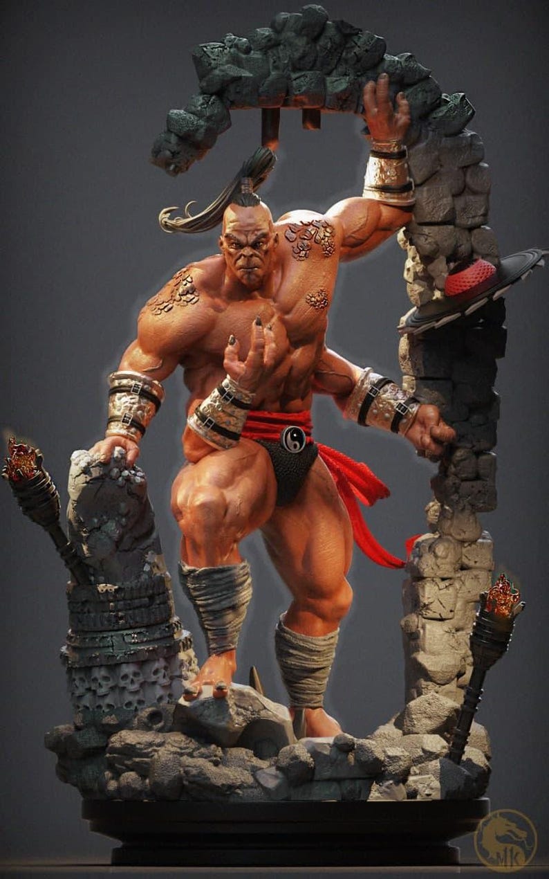 Goro Mortal Kombat 3D Printable Model - STL File for DIY Printing - Etsy