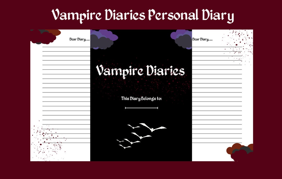Vampire Diaries Personal Diary - Etsy