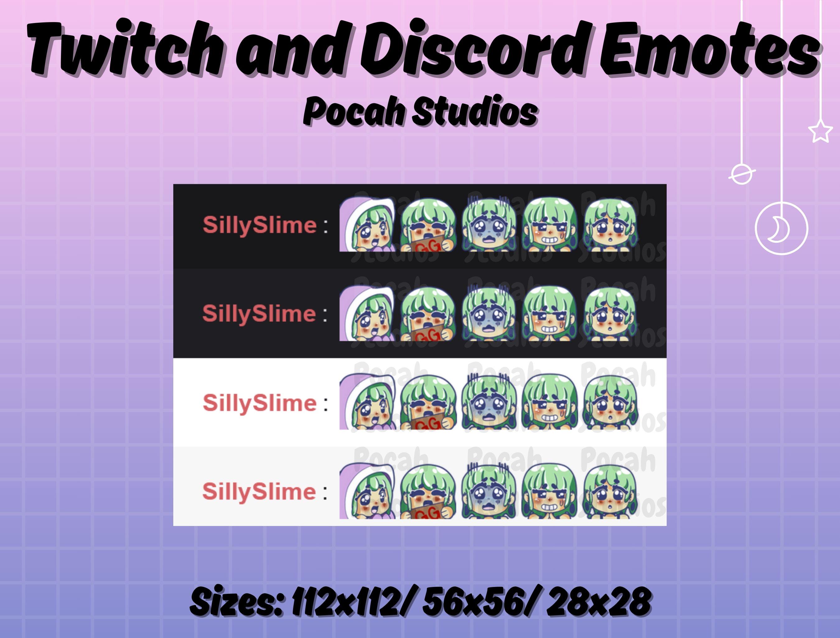 Anime Slime Girl Emotes - Etsy
