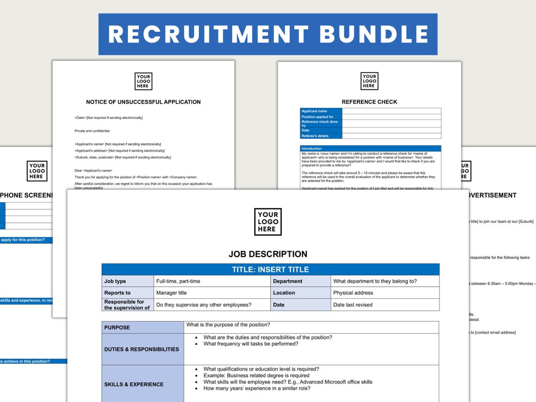 Recruitment Bundle ǀ HR Forms ǀ New Employee | Recruitment Form ...