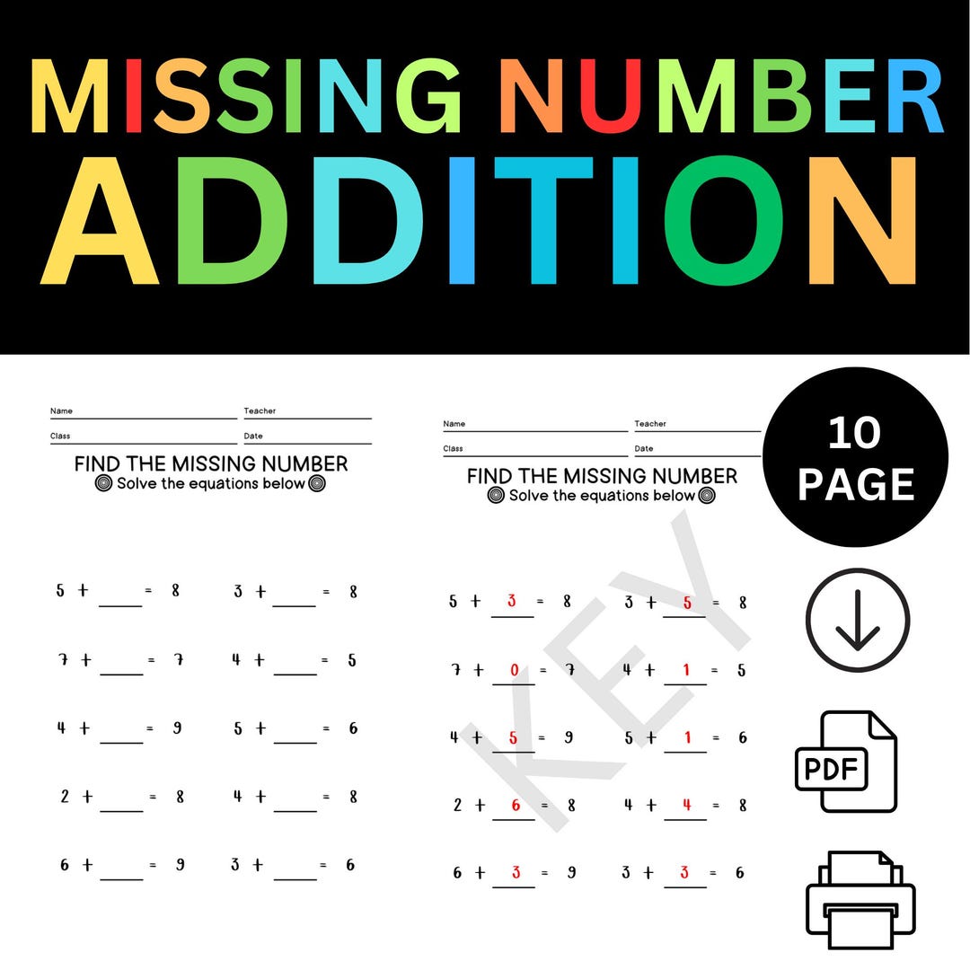 One-digit Addition Worksheets for Kids A4 Size No Page Numbers 100 ...