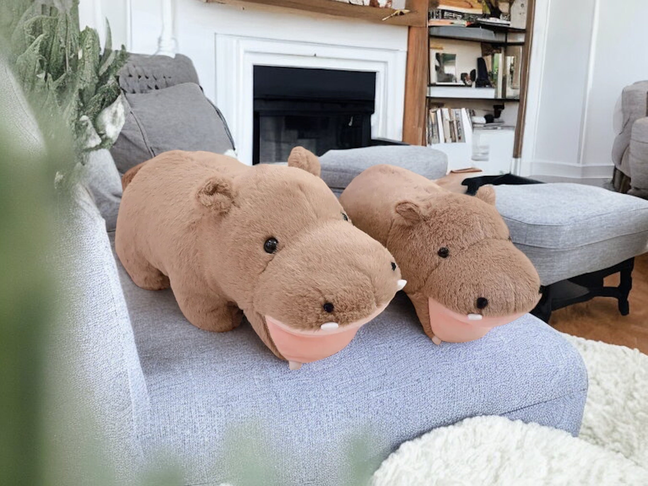 Hippopotamus Weighted Stuffed Animal Hippo Plushie Mammal - Etsy