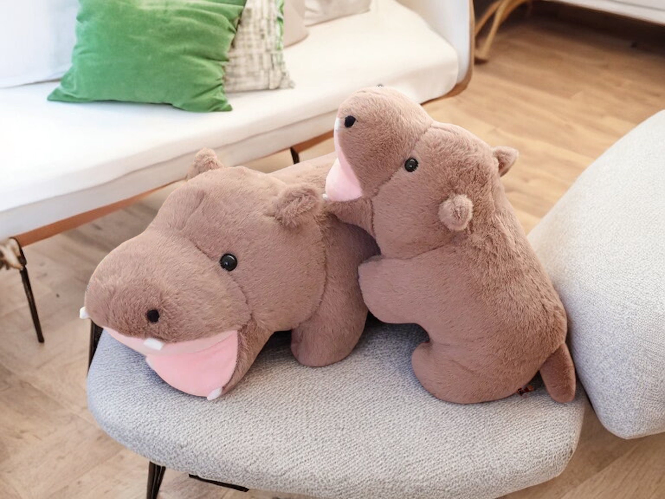 Hippopotamus Weighted Stuffed Animal Hippo Plushie Mammal - Etsy
