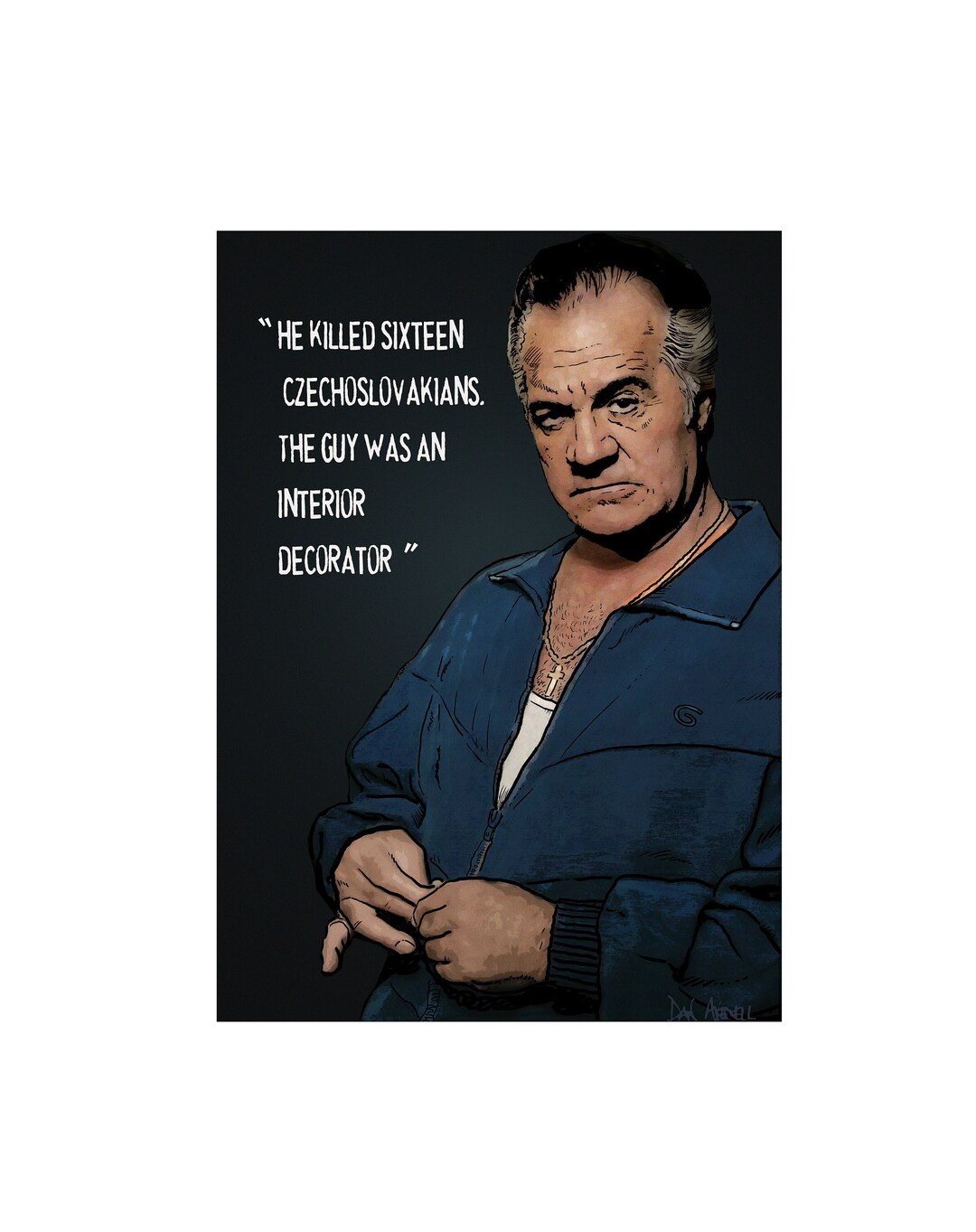 The Sopranos Paulie Walnuts Art Print/poster - Etsy